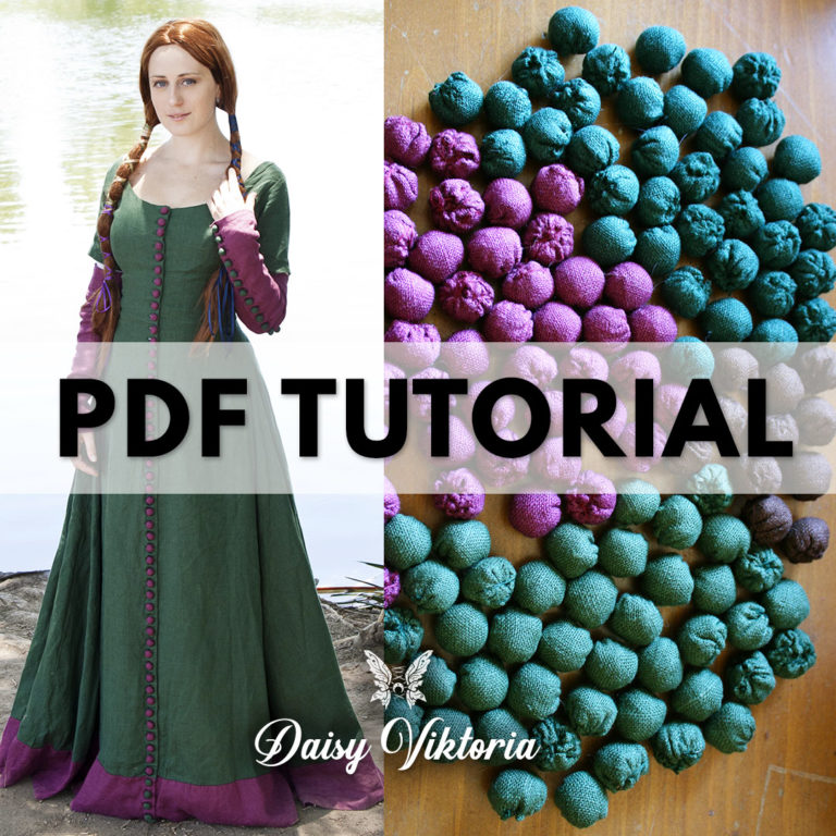 Medieval Cotehardie For Men - 14th century male SCA garb - PDF Tutorial ...