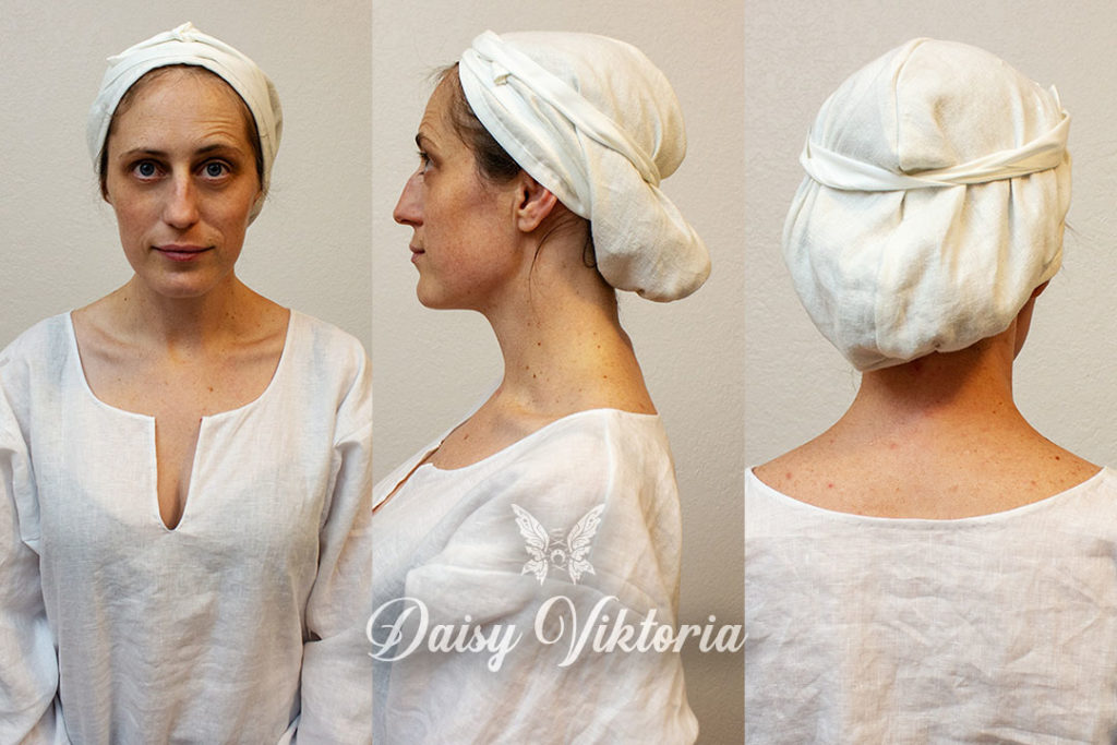 Easy Medieval St. Birgitta Cap - SCA, Larp, Historical, Fantasy Costume ...