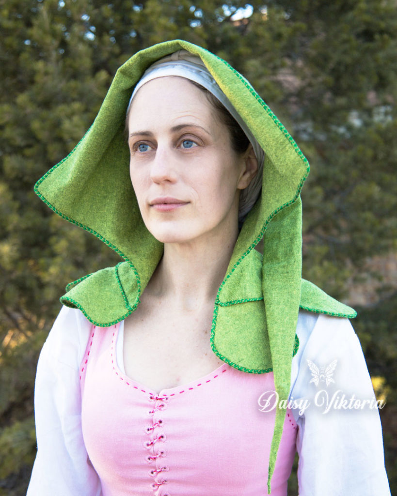 Medieval Open Hood PDF Pattern and Tutorial - Size MEDIUM - Daisy Viktoria
