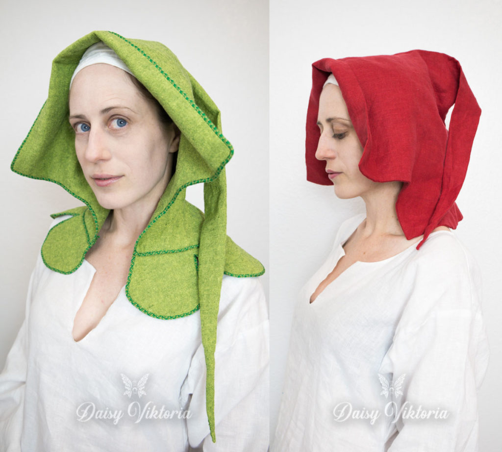 Medieval Open Hood PDF Pattern and Tutorial - Size MEDIUM - Daisy Viktoria