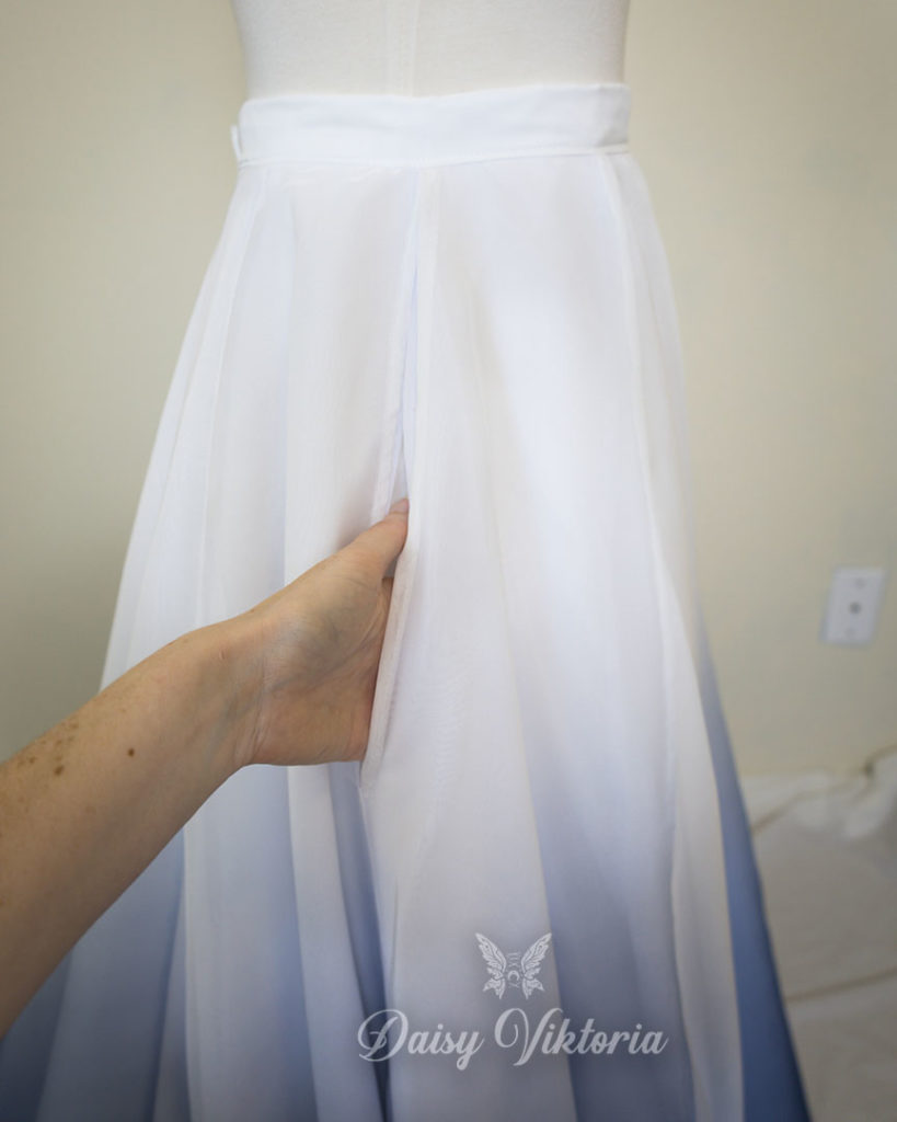 Formal / Bridal Train Skirt With Pockets - PDF Pattern - Daisy Viktoria