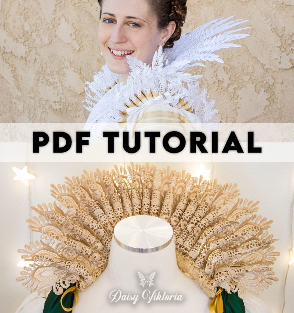 Renaissance Venetian Lace Collar PDF Tutorial - Daisy Viktoria
